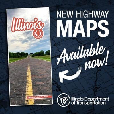 No "Recalculating": IDOT Issues Updated Paper Map of Illinois Roads ...