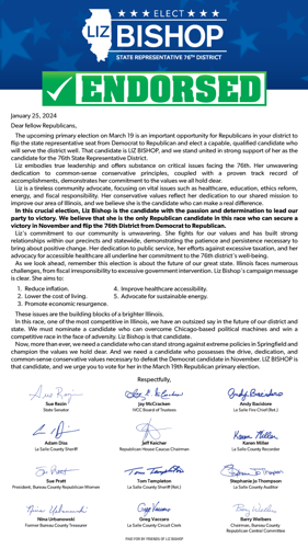 12 Establishment Republicans Back Liz Bishop for 76th State Rep | 103.9 ...