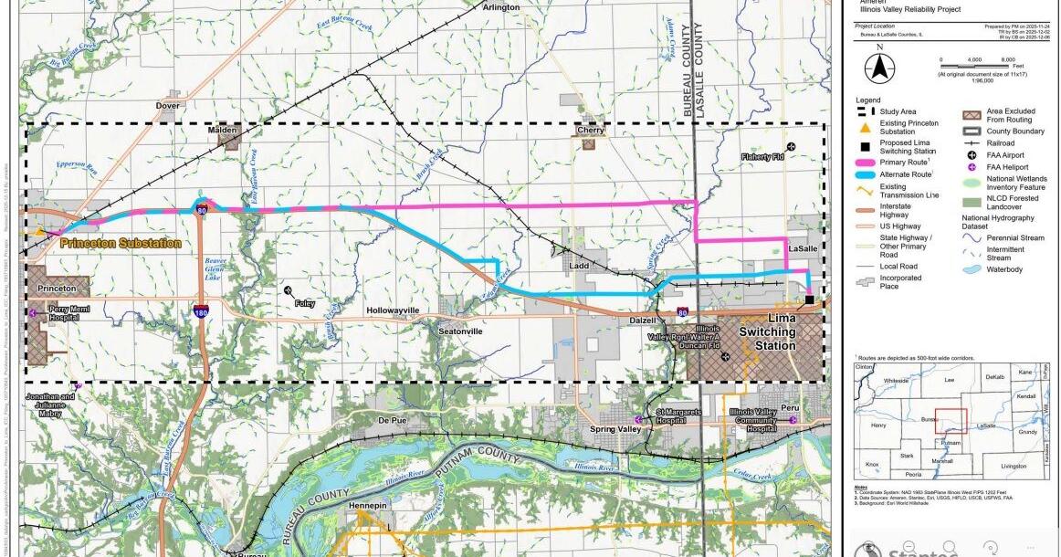 Peru Plans To Share Opinion With State On Ameren's Transmission Line ...