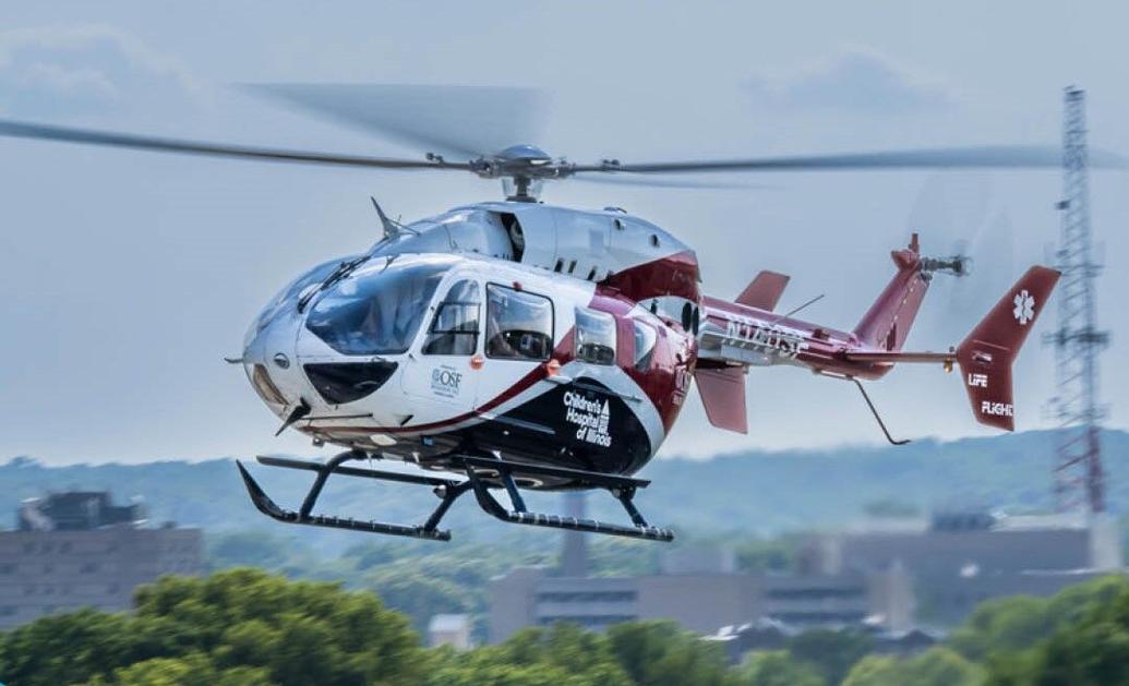 Not Open Just Yet: OSF LifeFlight Helicopters Practice at Peru Hospital ...