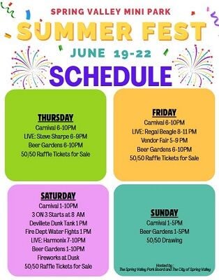 Spring Valley Summer Fest Is Back | 103.9 WLPO | starvedrock.media