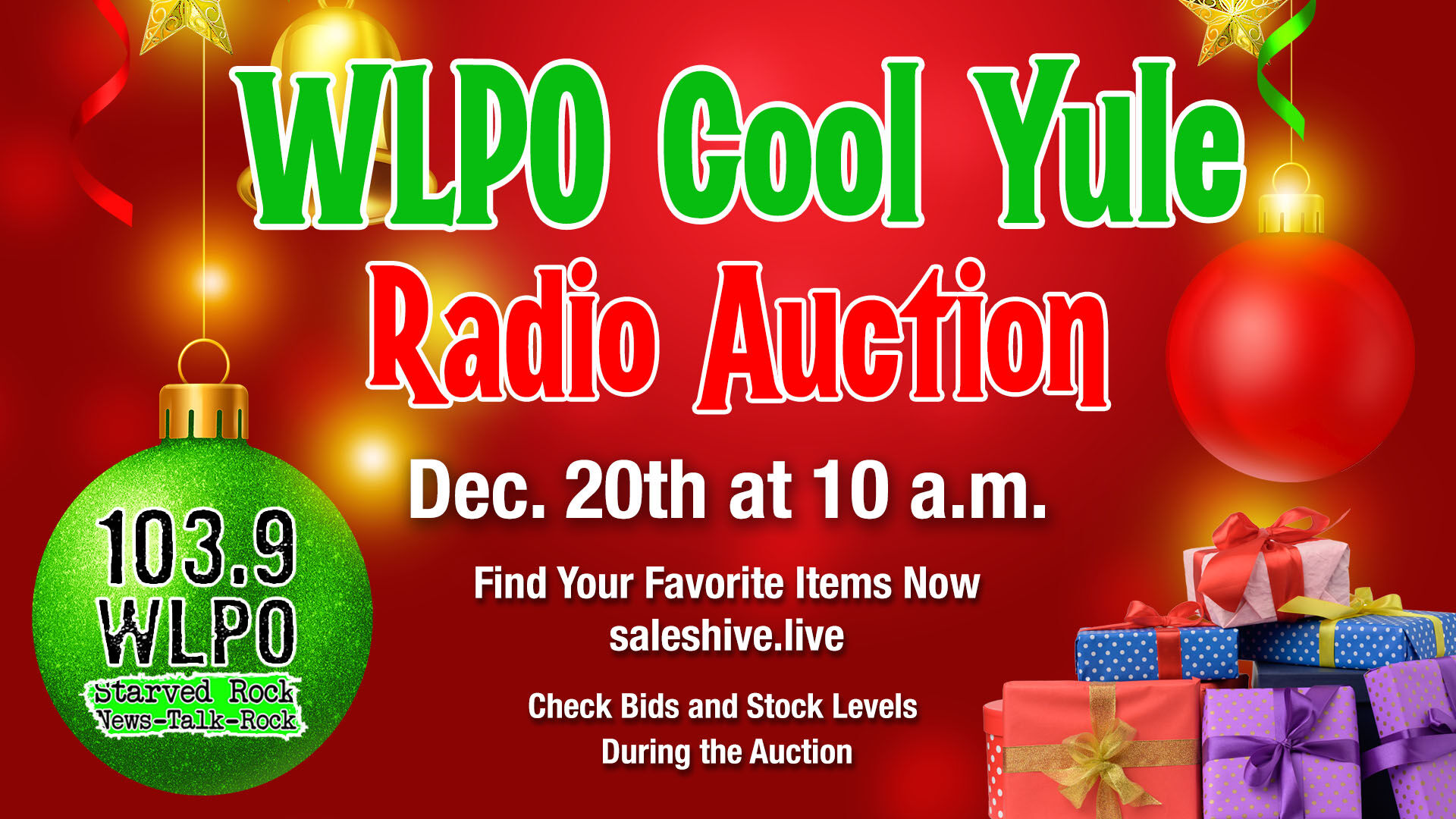 Cool Yule Radio Auction 2025 | 103.9 WLPO | starvedrock.media