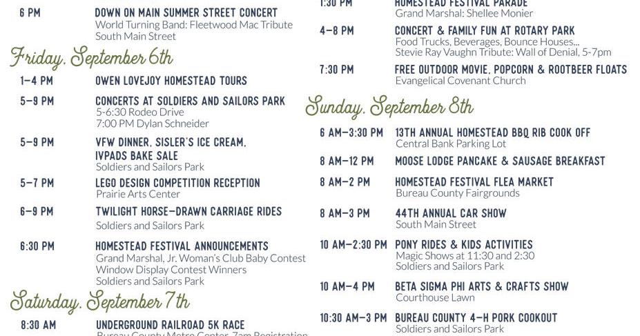 Homestead Festival Amps Up Even More Saturday | 103.9 WLPO ...