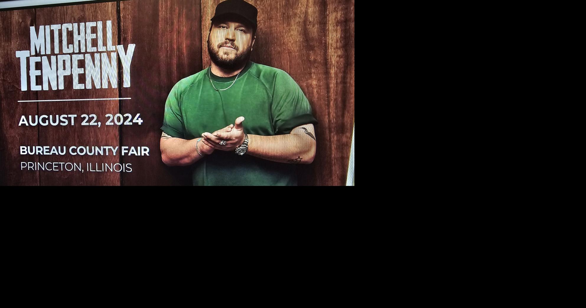 Mitchell Tenpenny entertains at Bureau County Fair August 22 | 103.9 ...