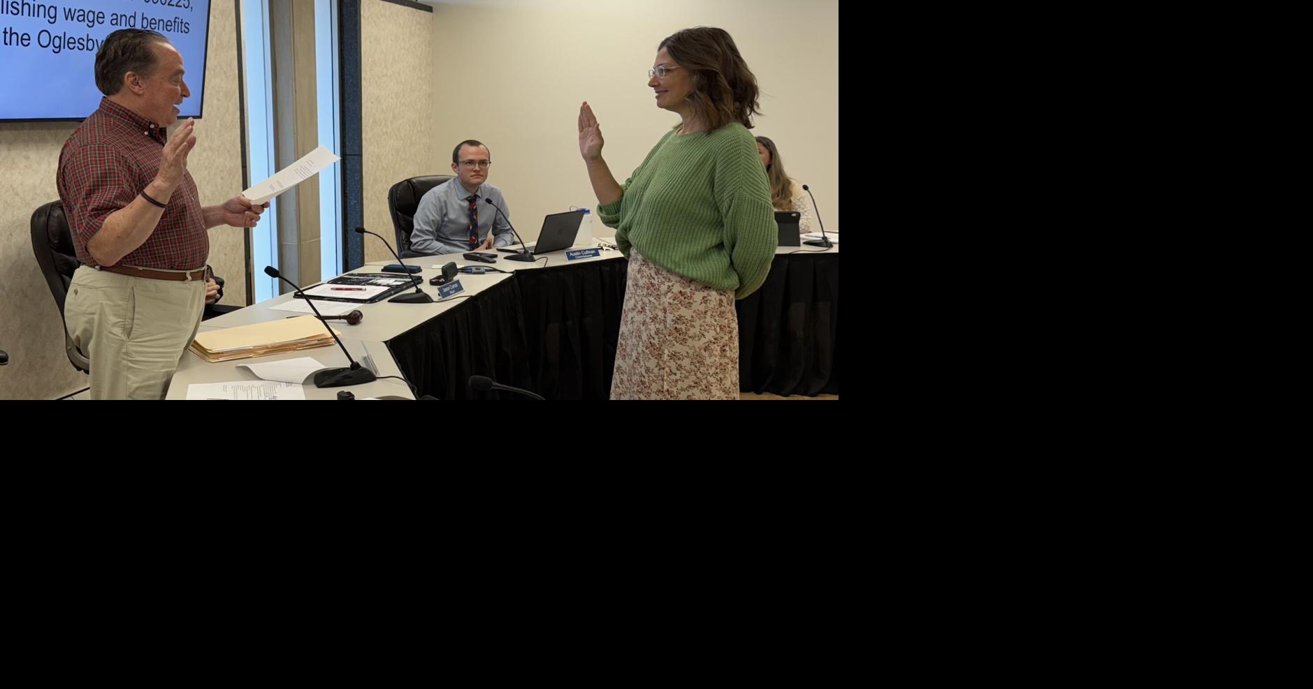 Oglesby Swears in New Clerk, Discusses More Strict Code Enforcement ...