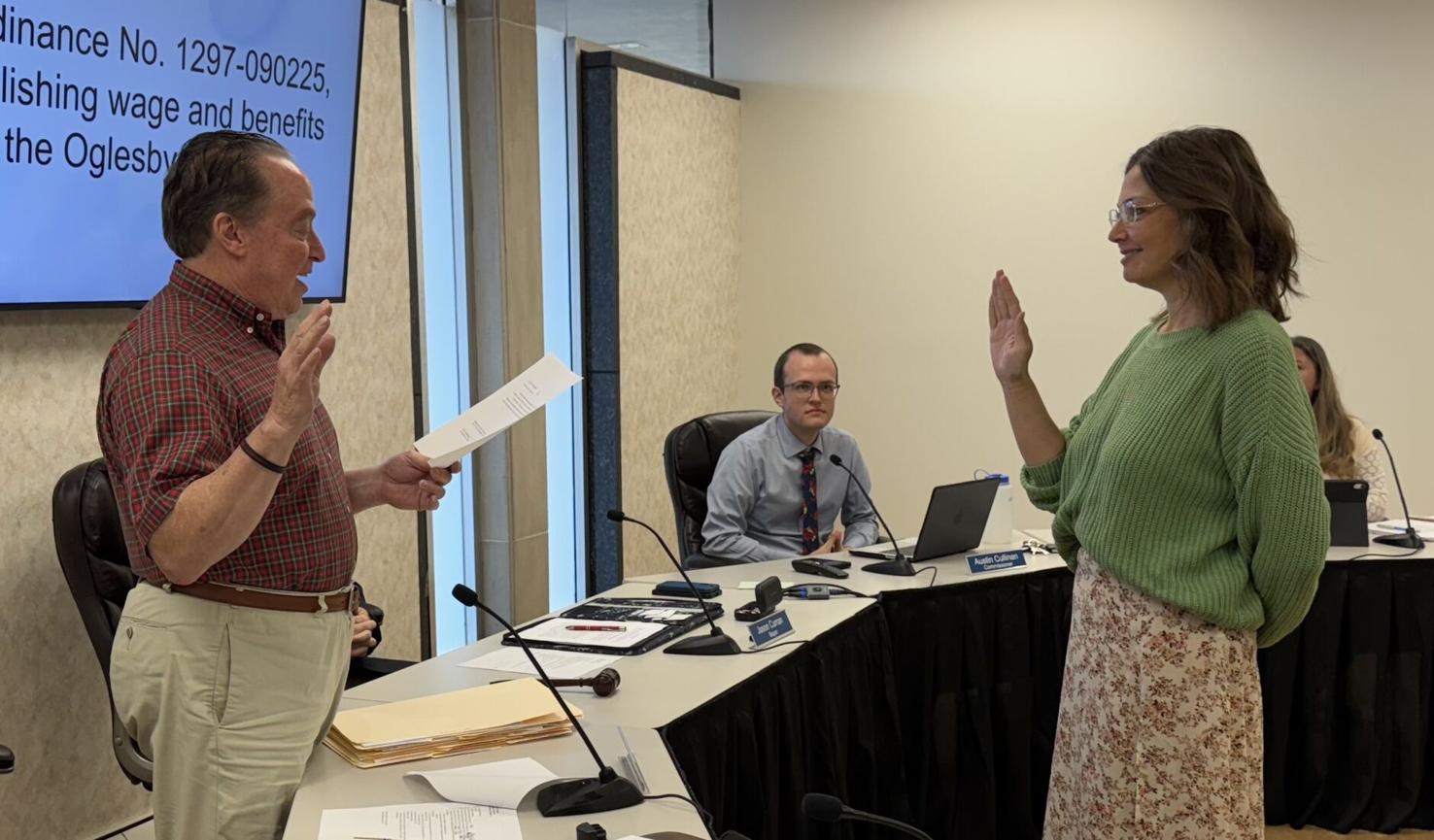 Oglesby Swears in New Clerk, Discusses More Strict Code Enforcement ...
