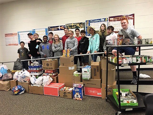 PHOTOS: Troutman Middle group leads canned food drive