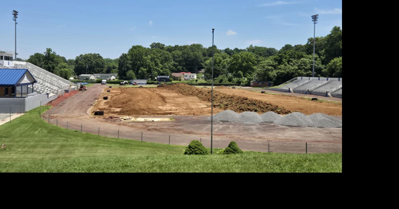 Statesville NC High's new turf field, track under construction