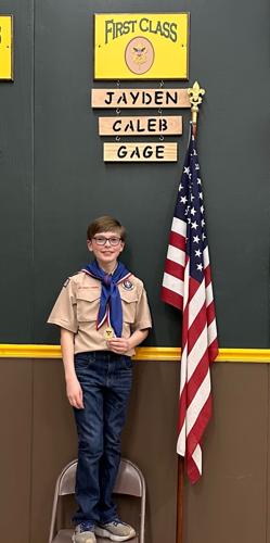 Statesville Scout recognized for achieving First Class Scout rank