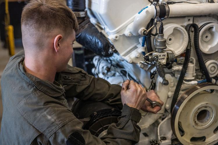 Mooresville Marine conducts engine maintenance