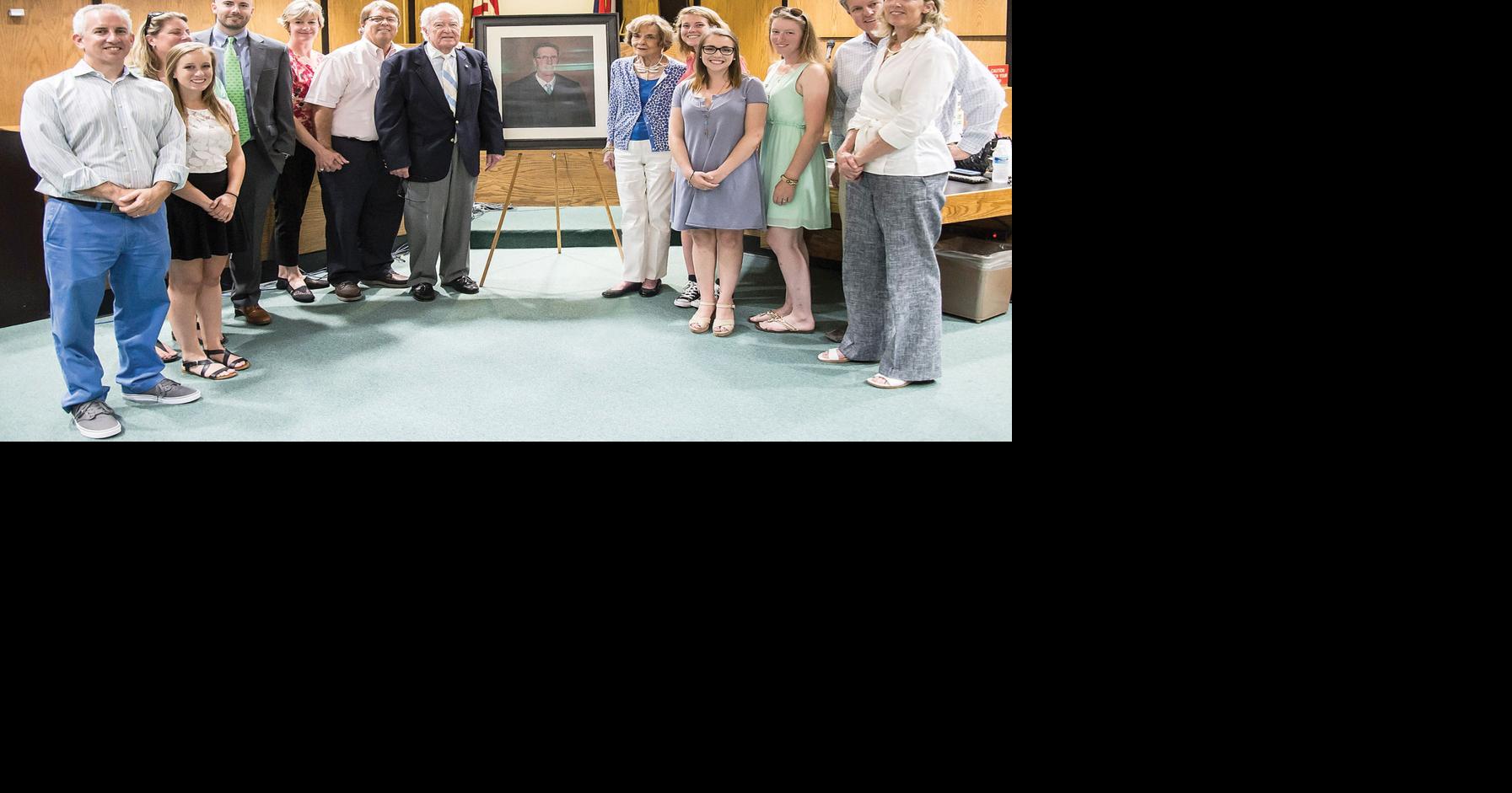 Portrait of late Iredell Superior Court Judge Chris Collier unveiled