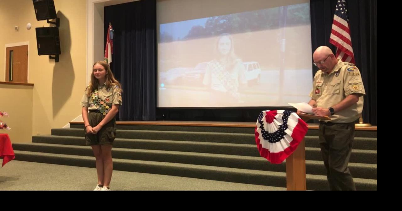 Making history: Piper Lewis is first female Eagle Scout in Gemstone ...
