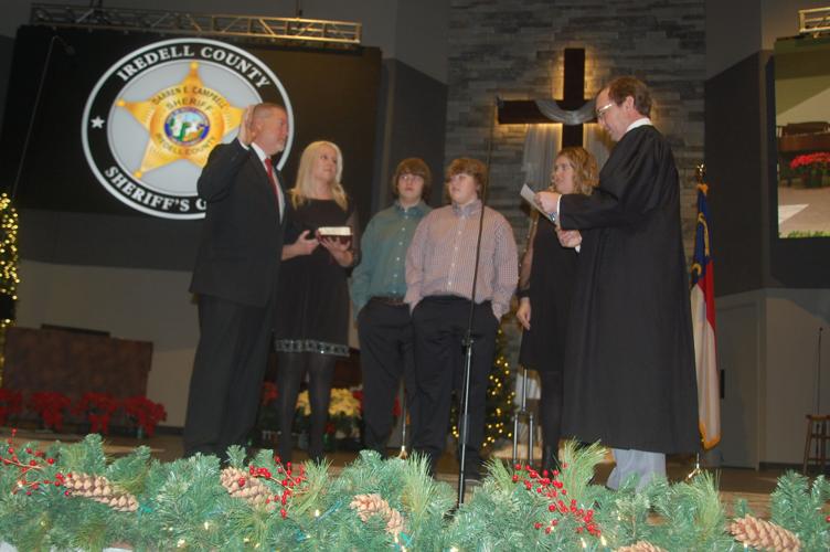 Iredell Sheriff Darren Campbell sworn in for third term Monday