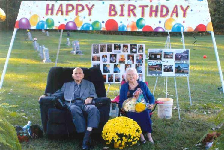 GIVING HIM ROSES: Joe Dellinger gets flowers and more at birthday ...