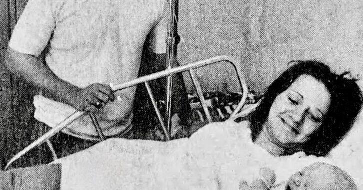 Santa Claus, stork came to Statesville in 1948