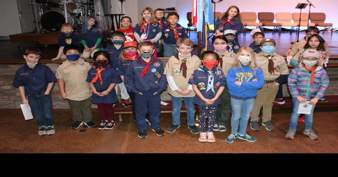 Cub Scout Pack 607 attends Gemstone District Vespers Service