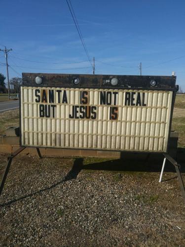 Iredell church sign: ‘Santa is not real’; pastor labeled Scrooge for ...