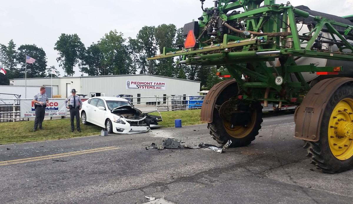 Car, tractor collide on Tomlin Mill Road in North Iredell