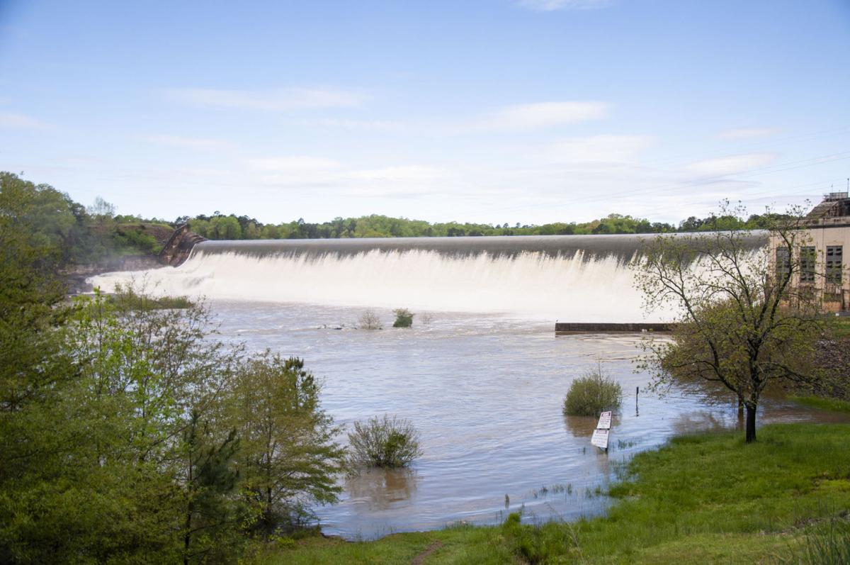 PHOTOS: Water rushes over Lookout Shoals Dam