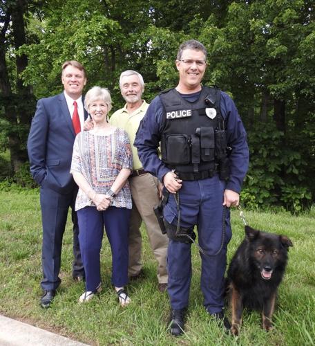 Jack and Kay Cline recognized for donation to Troutman Police Department