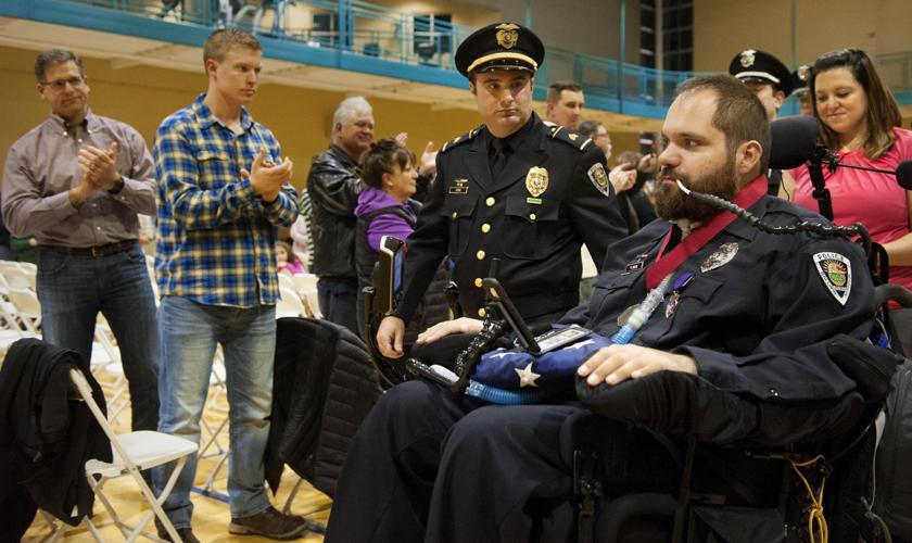 Ballwin police Officer Michael Flamion honored with Medal of Valor ...