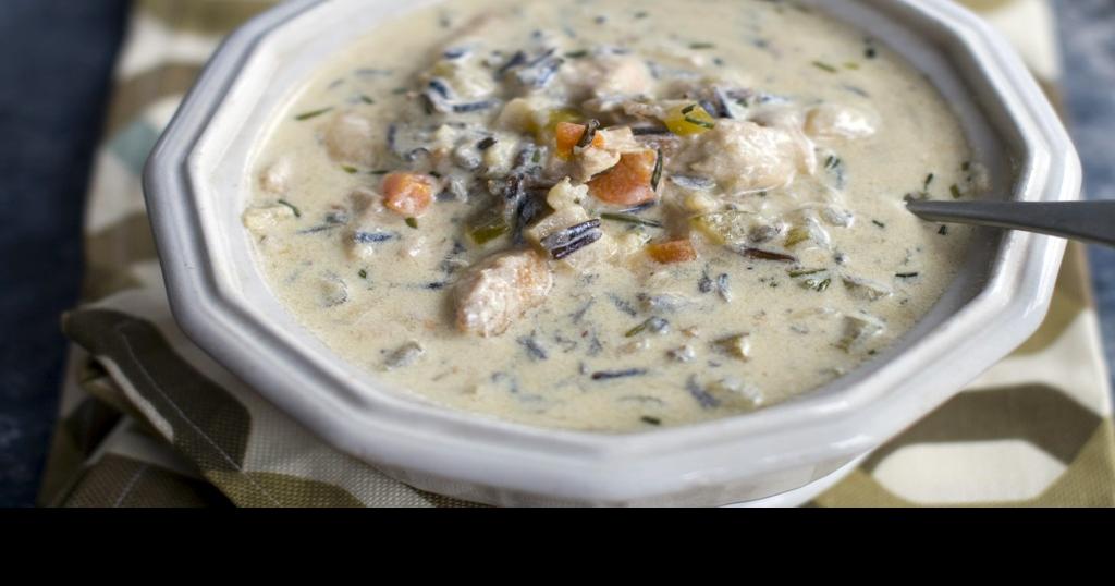 Creamy Rosemary Wild Rice Soup