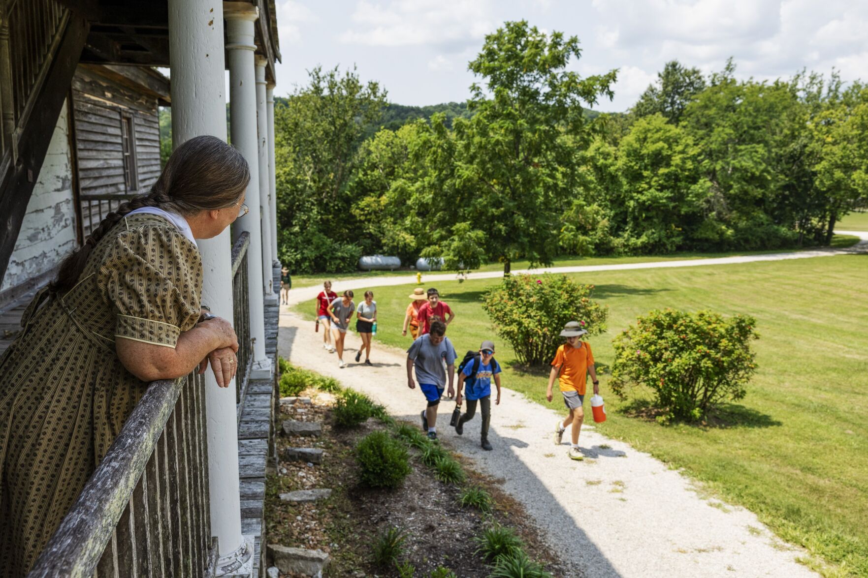 Kids live like it's the 1800s at Daniel Boone summer camp