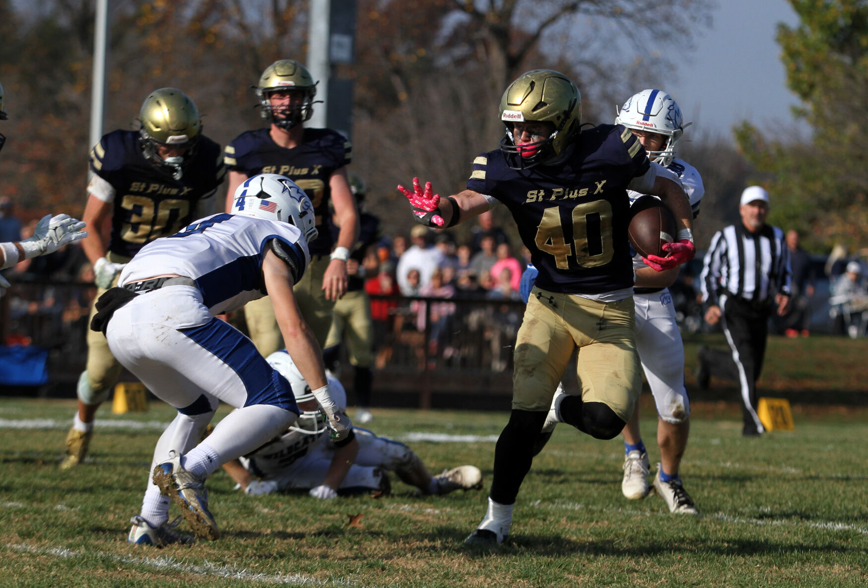 Class 2 football state quarterfinal: St. Pius X 14, Montgomery County 0
