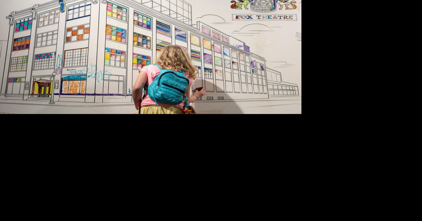 Scenes from the Coloring STL exhibit at the Missouri History Museum