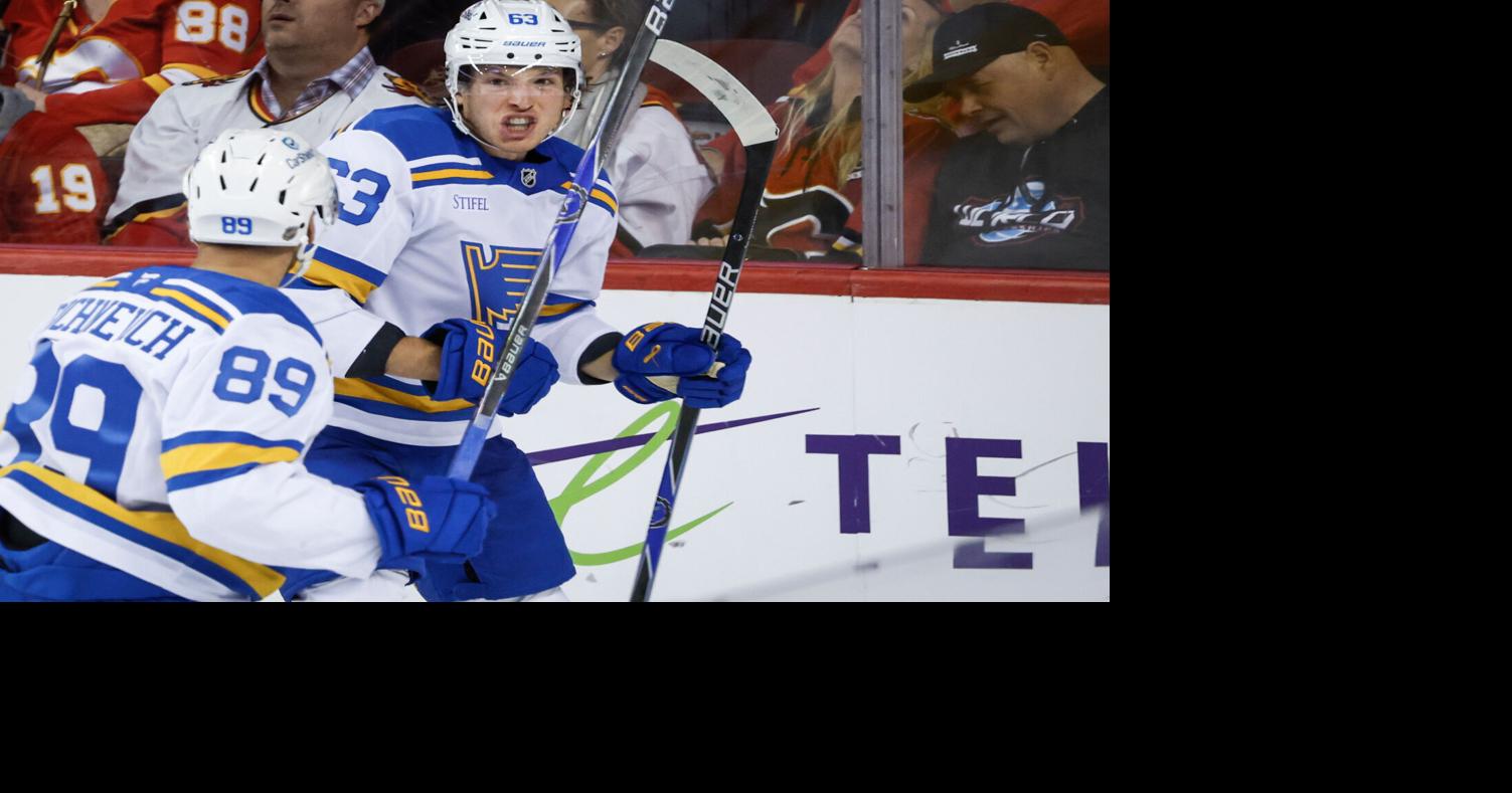 Mourning a friend, Jake Neighbours leads Blues in goals