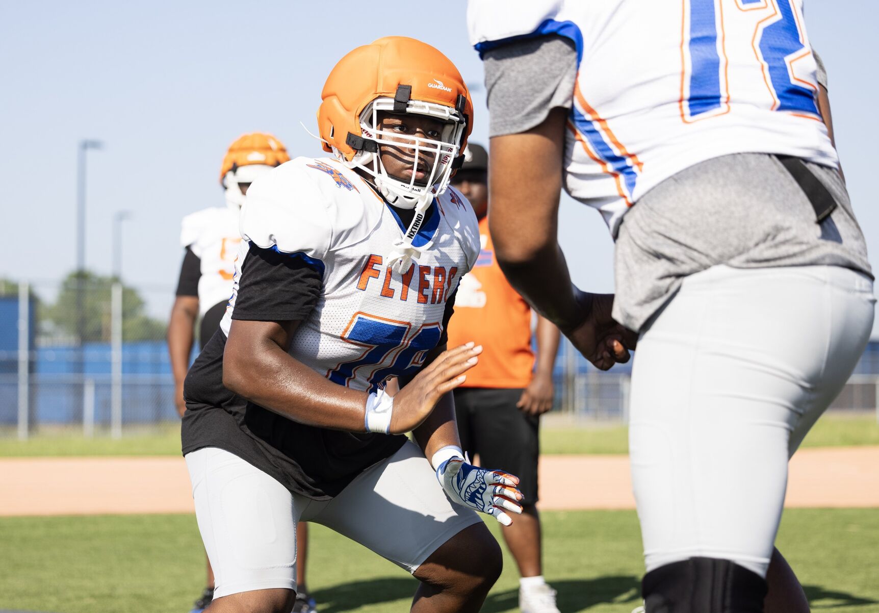 East St. Louis football practice