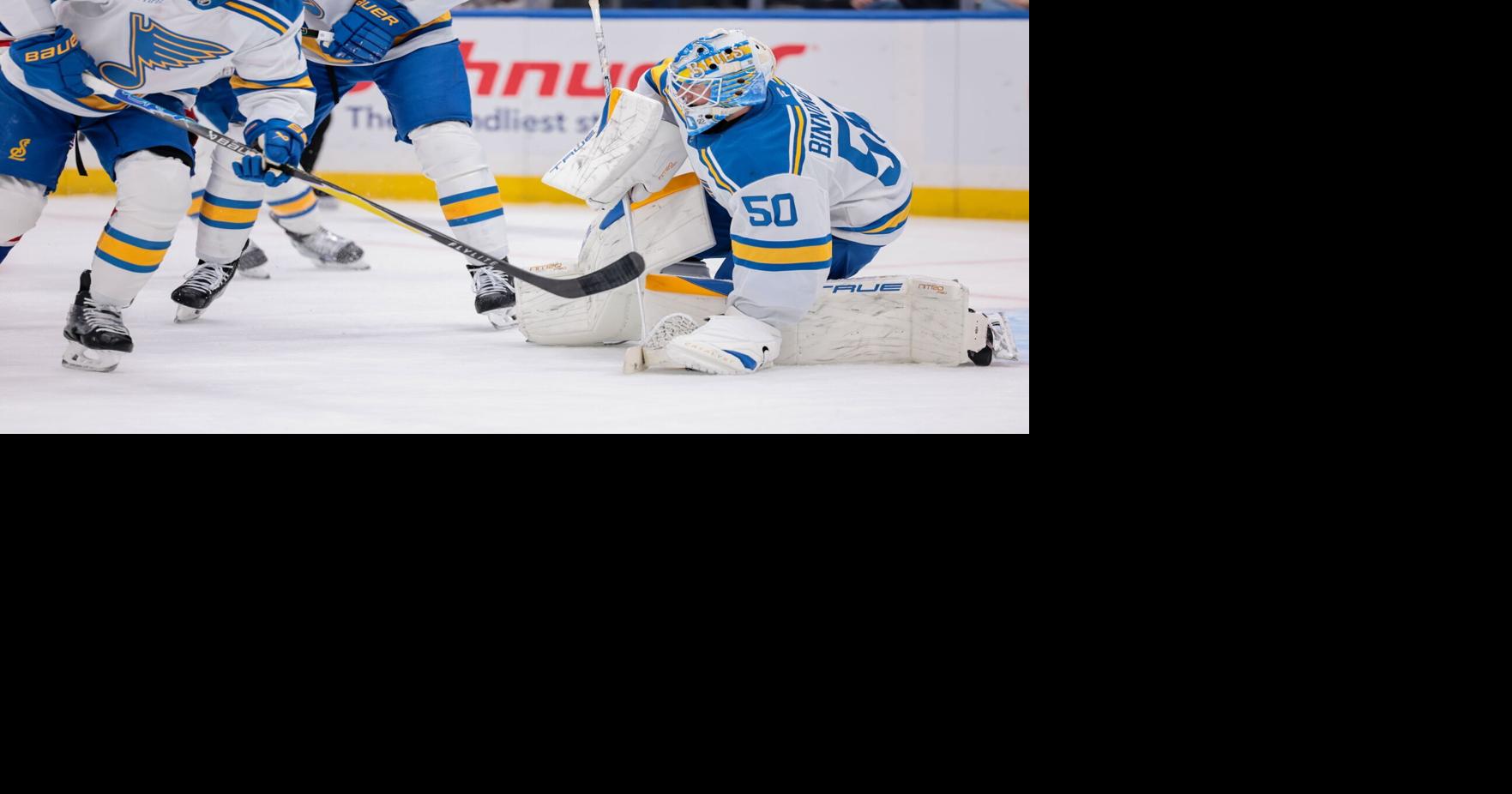 Binnington looks sharp after a long rest, but Blues offense can't help ...