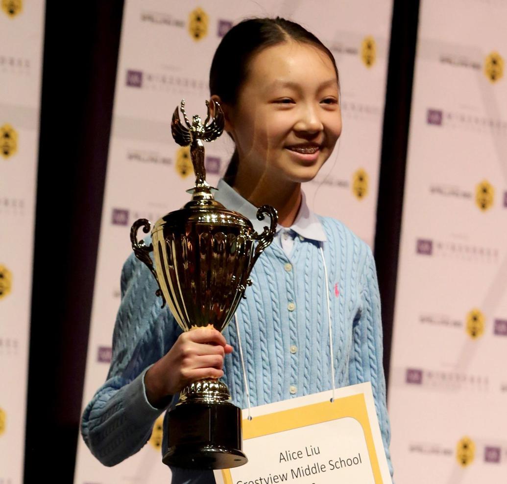 Chesterfield 7th-grader becomes three-time St. Louis spelling bee champion