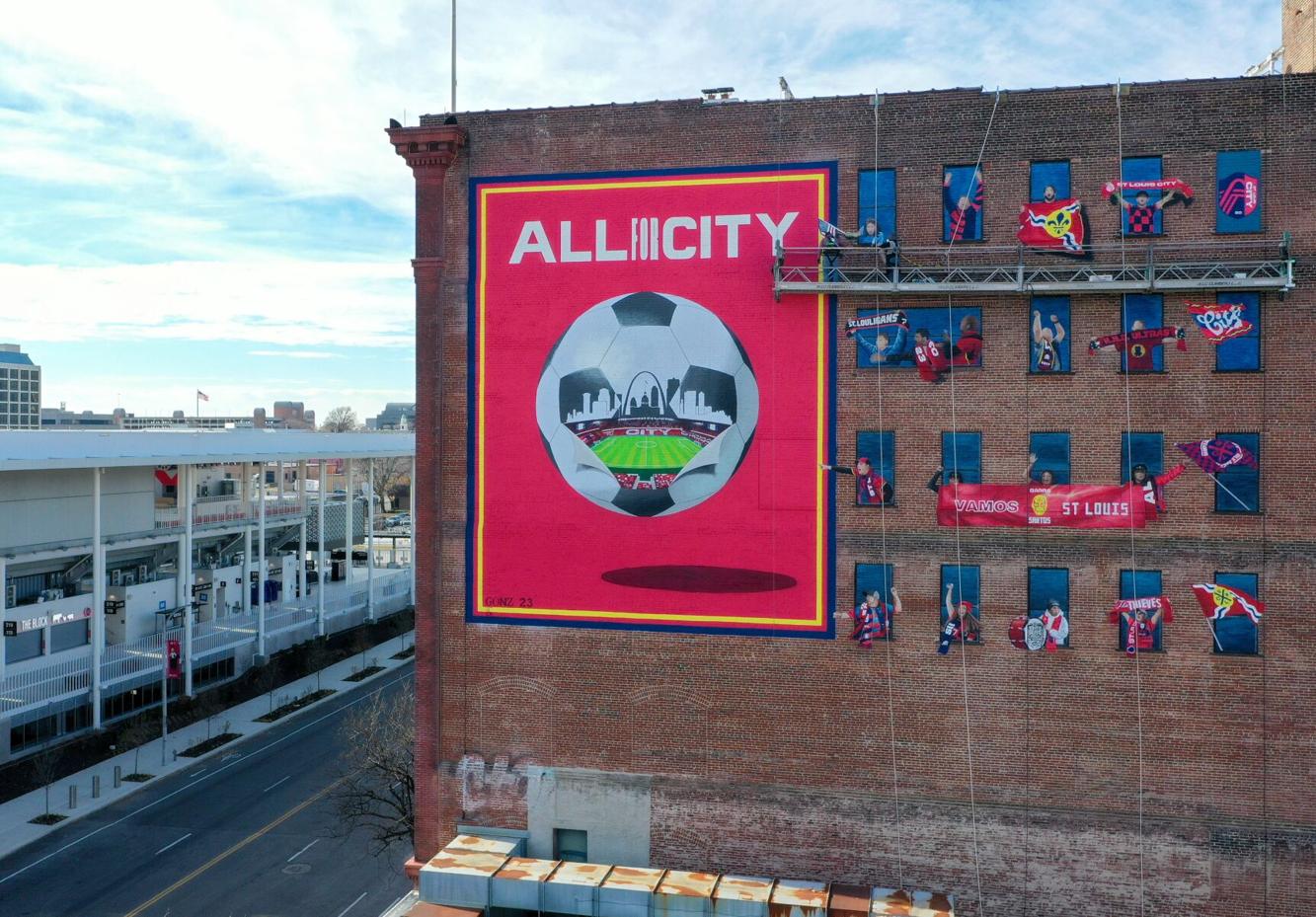 St. Louis City SC mural honors team's fans