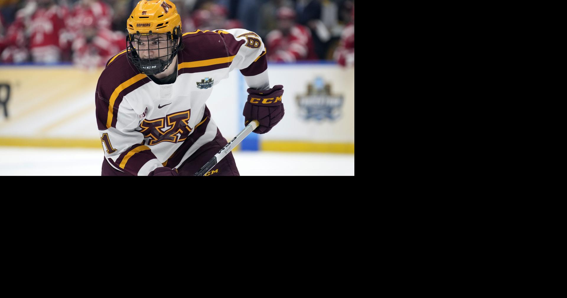 Blues prospect Jimmy Snuggerud to remain in school, return to Minnesota ...