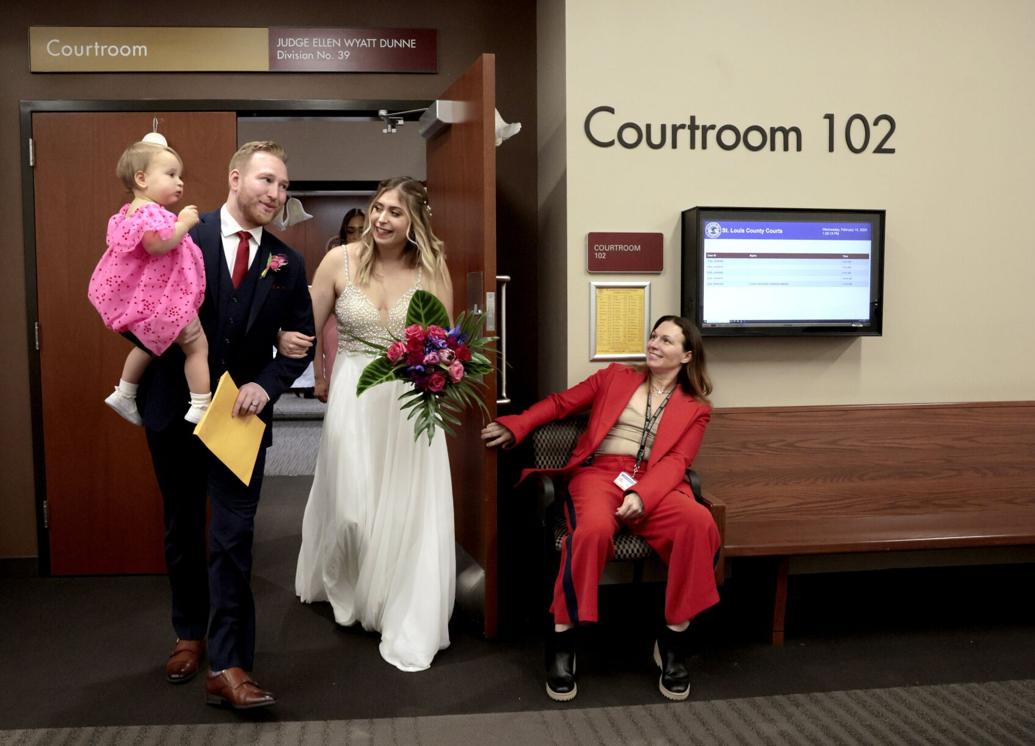 Love is in the air during Valentine’s Day weddings at the St. Louis ...