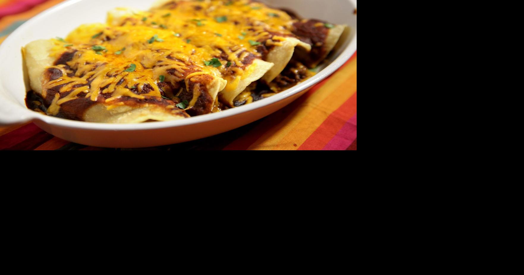 RECIPE: Beef Enchiladas With Red Sauce