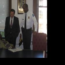 Isom, Slay make rounds at City Hall