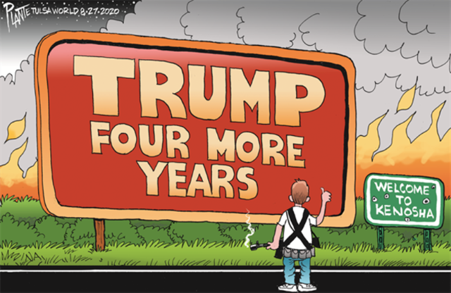In the cartoons: Trump's America; BLM; Kenosha