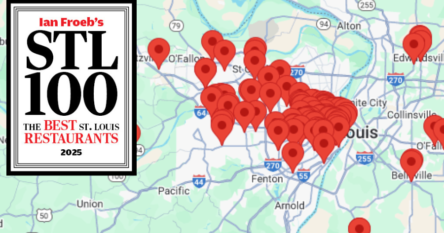 Ian Froeb’s STL 100, the best restaurants in St. Louis, mapped