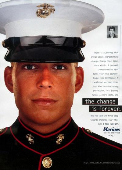 Marine featured on poster is killed