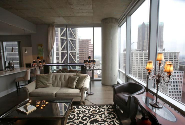 Downtown high-rise offers amenities and stunning views of the city