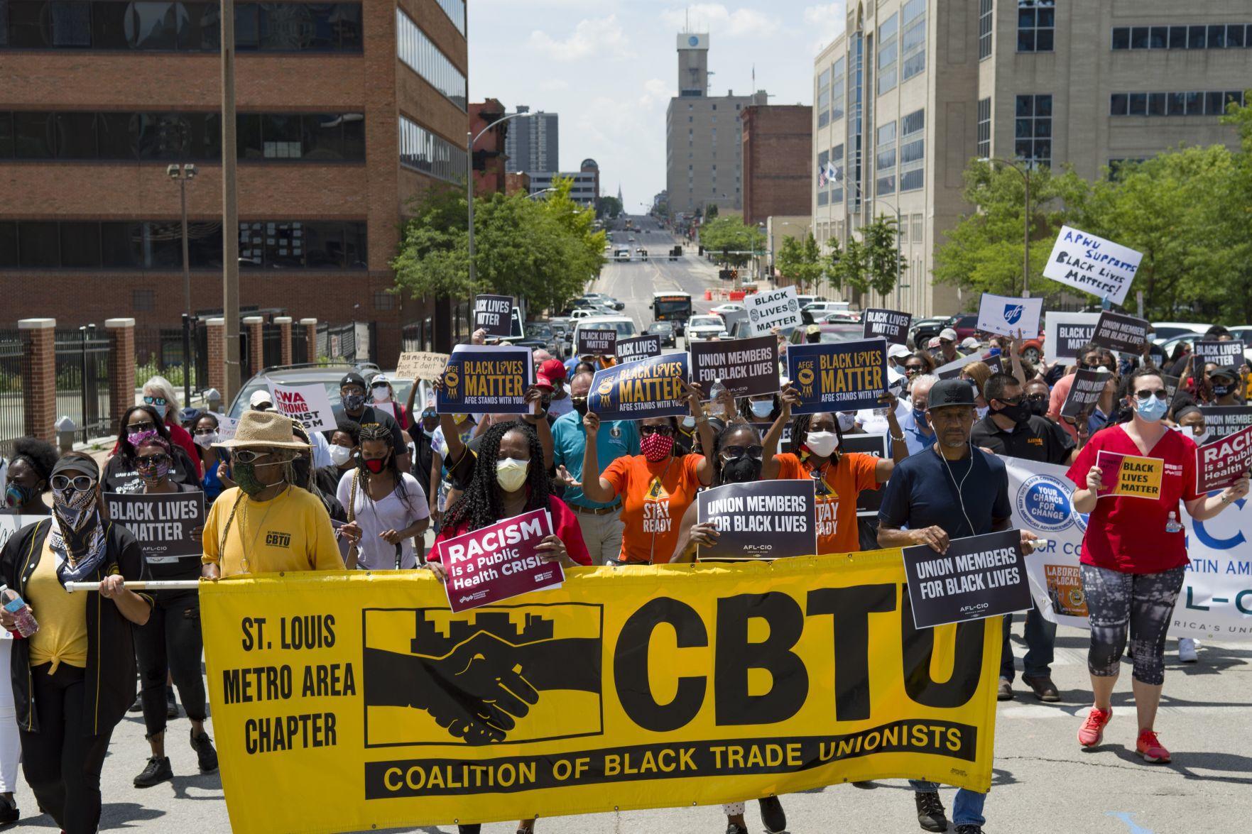 Coalition of Black Trade Unionists for Black Lives Matter march