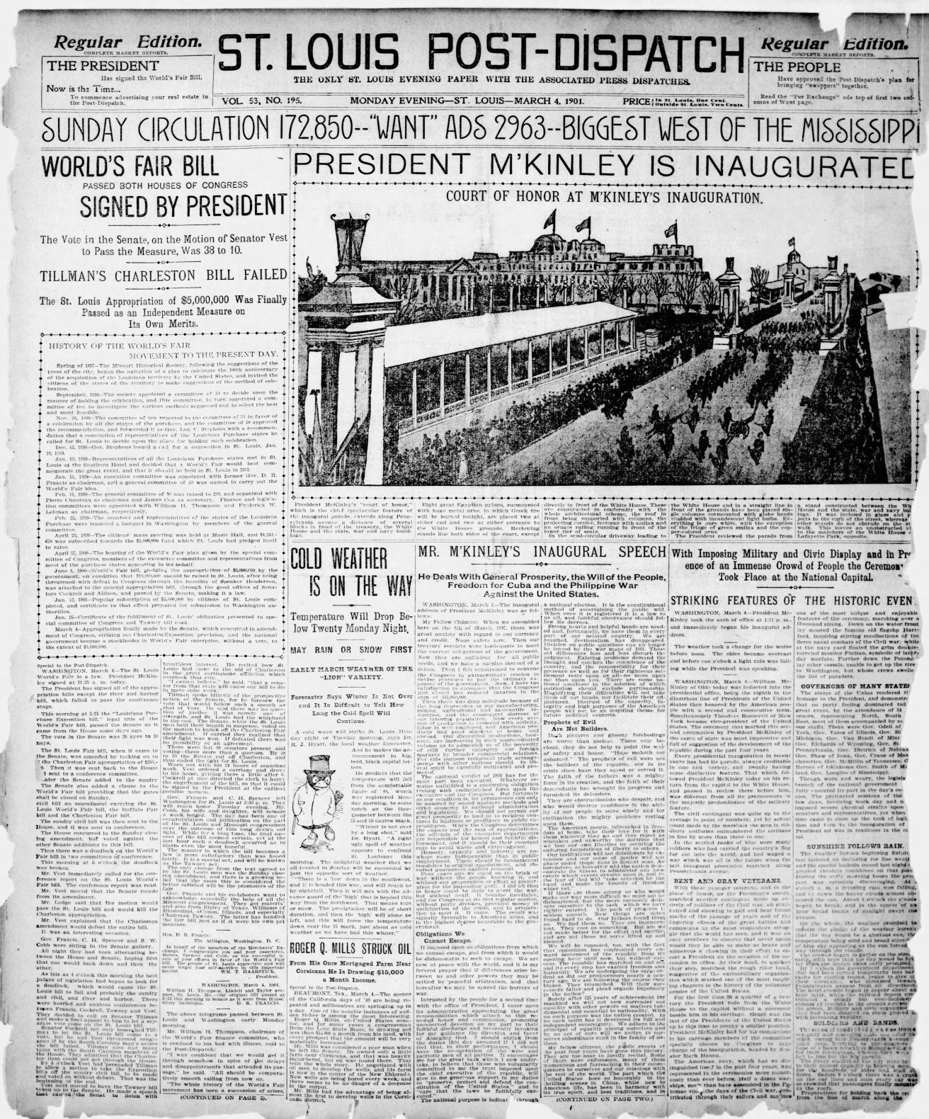 How the Post-Dispatch has covered every inauguration since 1877