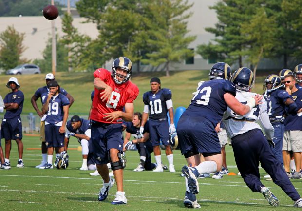 St. Louis Rams training camp Monday