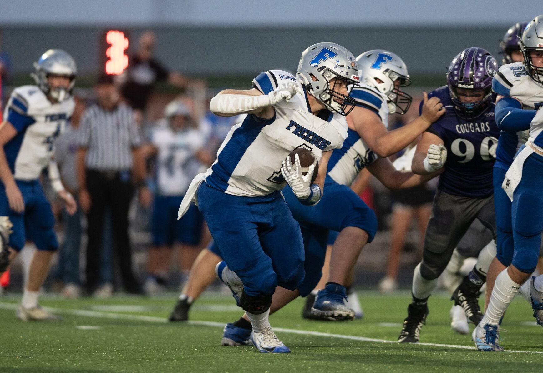 Cole Davis lowers the boom as Breese Central hands Freeburg first loss