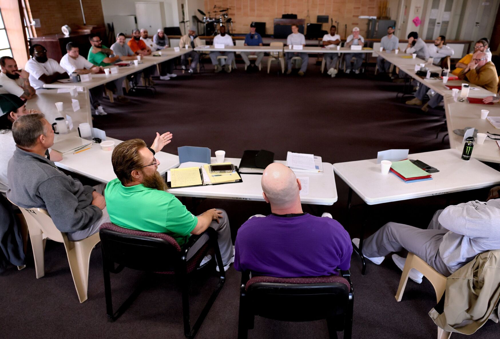 Photos: Global Leadership Academy meets in prison