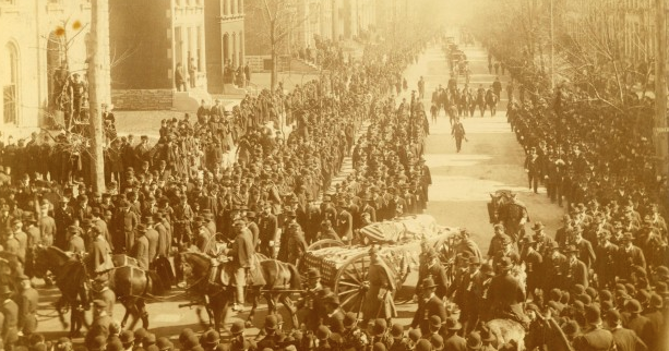 'The greatest funeral pageant ever seen in the West' in 1891 as Gen ...