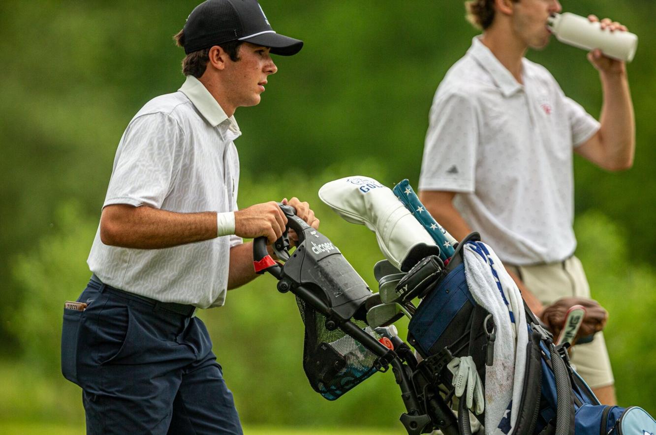 Scenes from first round of Missouri Class 5 boys golf tournament