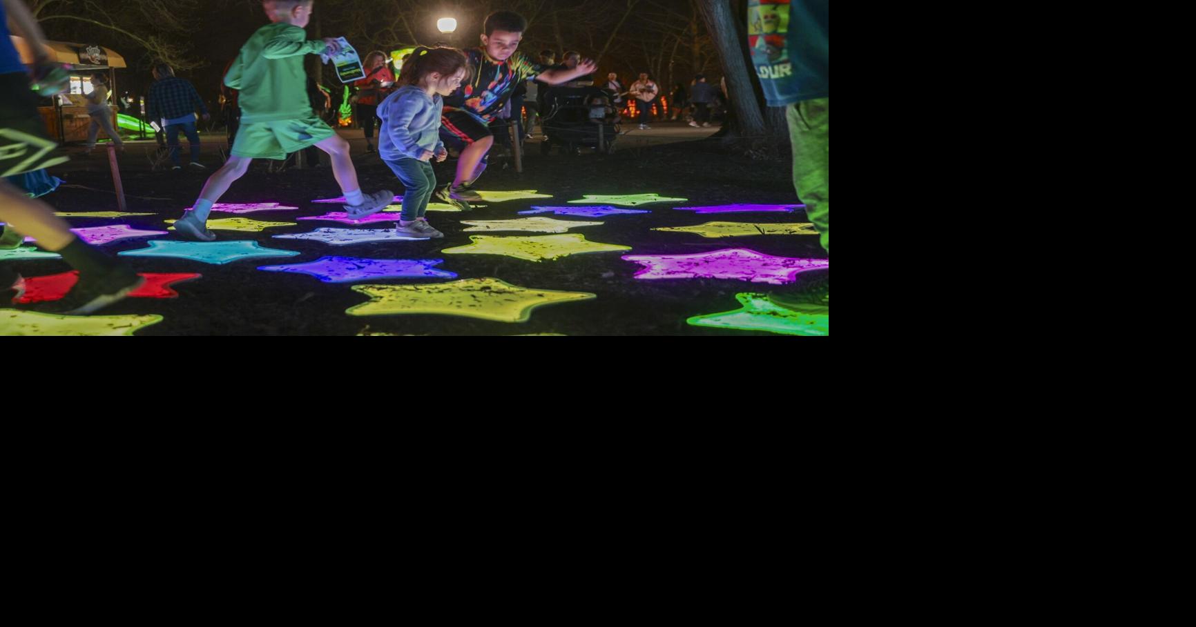 St. Louis Zoo's Animals Aglow features interactive light displays